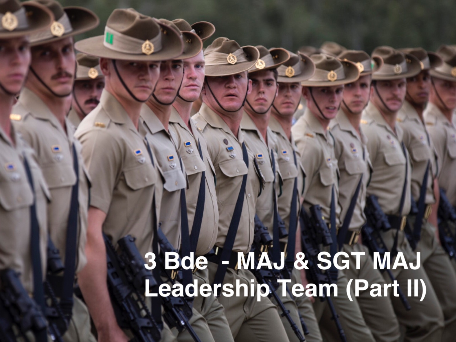 The Major and Sergeant Major Leadership Team (Part II) | The Cove